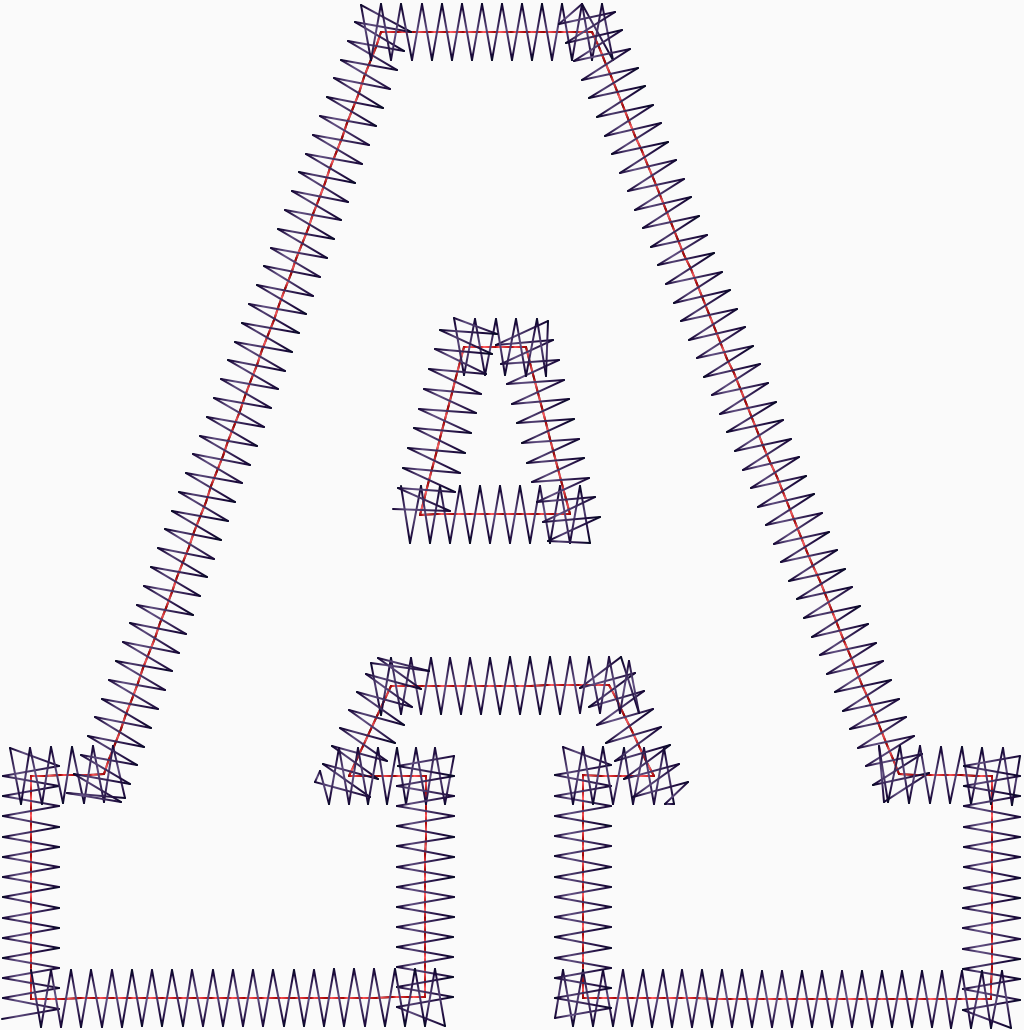 Applique Letter A 5" .DST